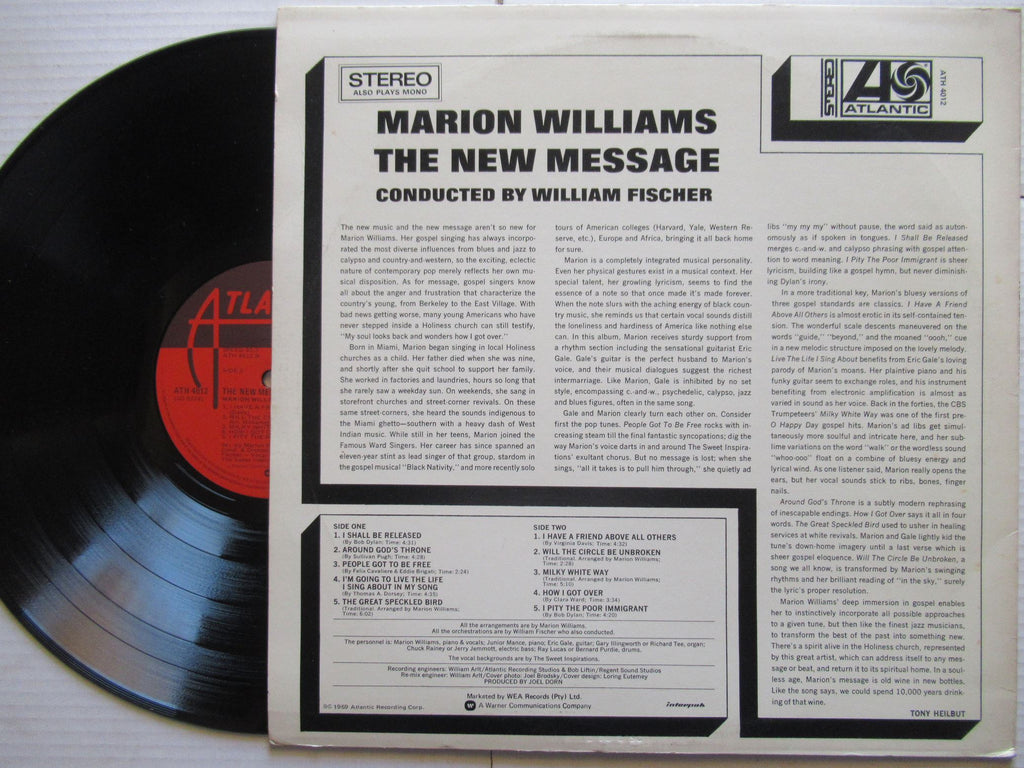 Marion Williams | The New Message (RSA VG+) – Khaya Records
