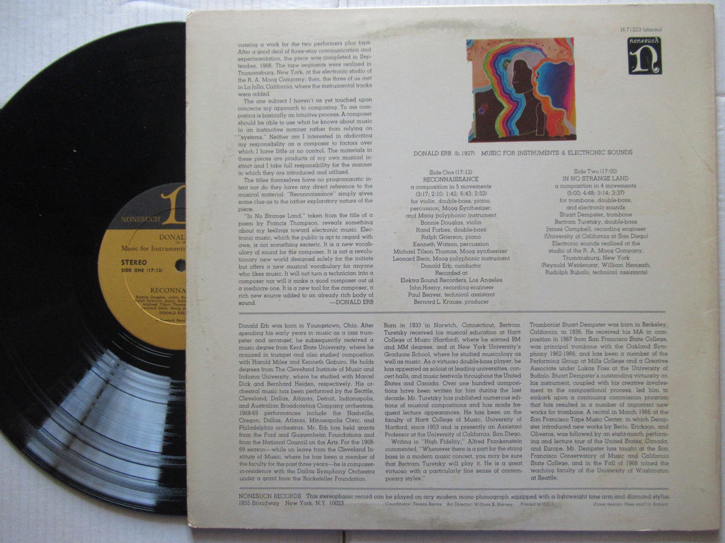 Donald Erb | Music For instrument & Electronic Sounds (USA VG+) – Khaya ...